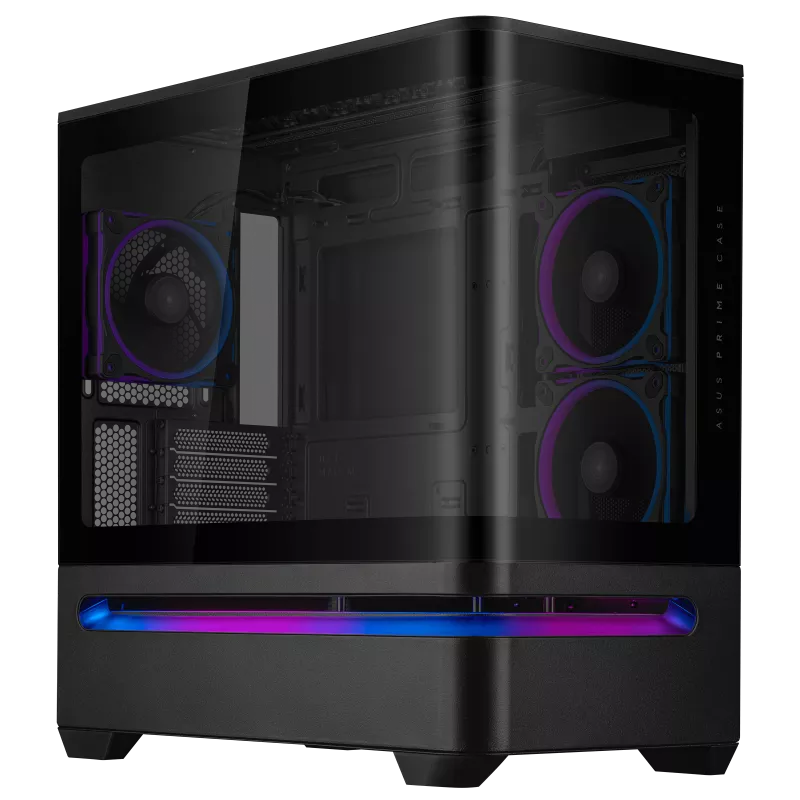ASUS Prime AP202 ARGB Mid Tower Case Black (Fans Included) – Anigma