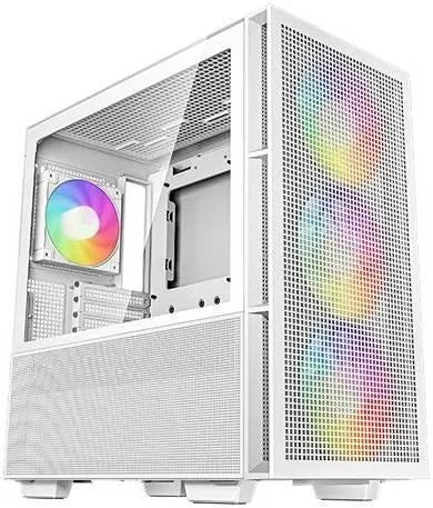 DEEPCOOL CH560 Mid Tower Case White (3x 140mm ARGB Fans Included + 1x 120mm ARGB Fans Included ...
