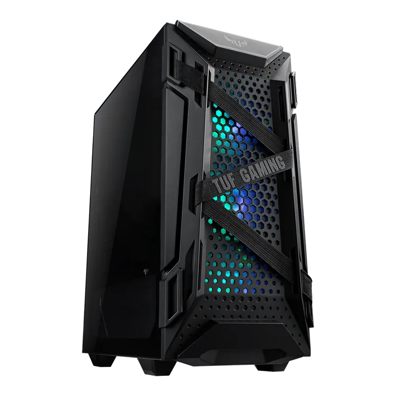ASUS TUF Gaming GT301 Mid Tower Compact Case (3x 120mm ARGB Fans Included + 1x 120mm Non RGB ...