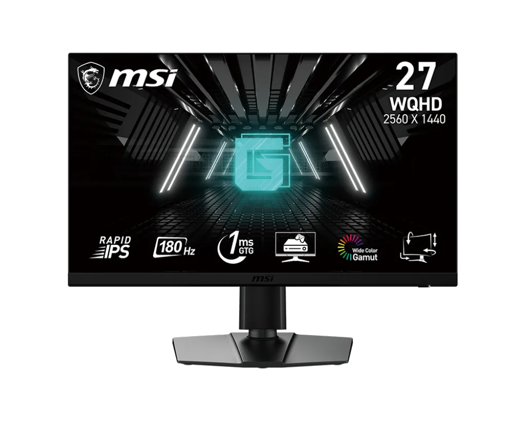 MSI 27 Inch G272QPF-E2 (2560x1440) Rapid IPS Flat 180Hz 1MS Gaming ...