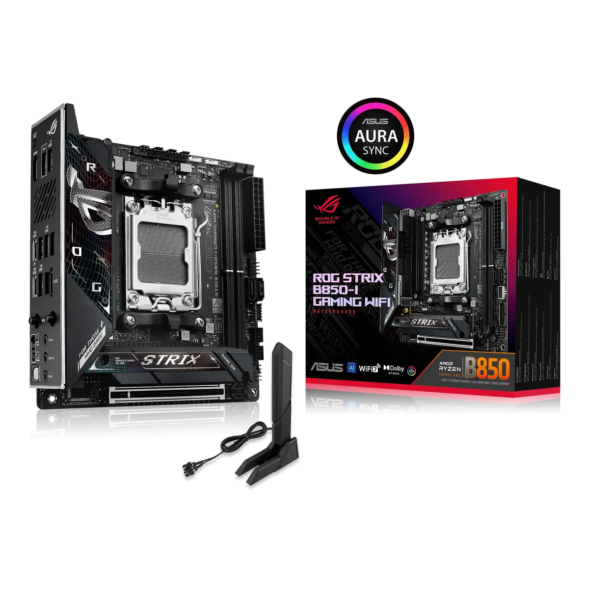 ROG STRIX GAMING B850-I WIFI DDR5 (AMD AM5 Mini ITX-Motherboard) – Anigma