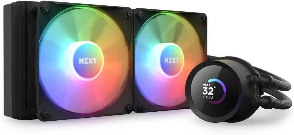 NZXT Kraken 240mm LCD Display RGB Connector AIO RGB with RGB Fans CPU ...
