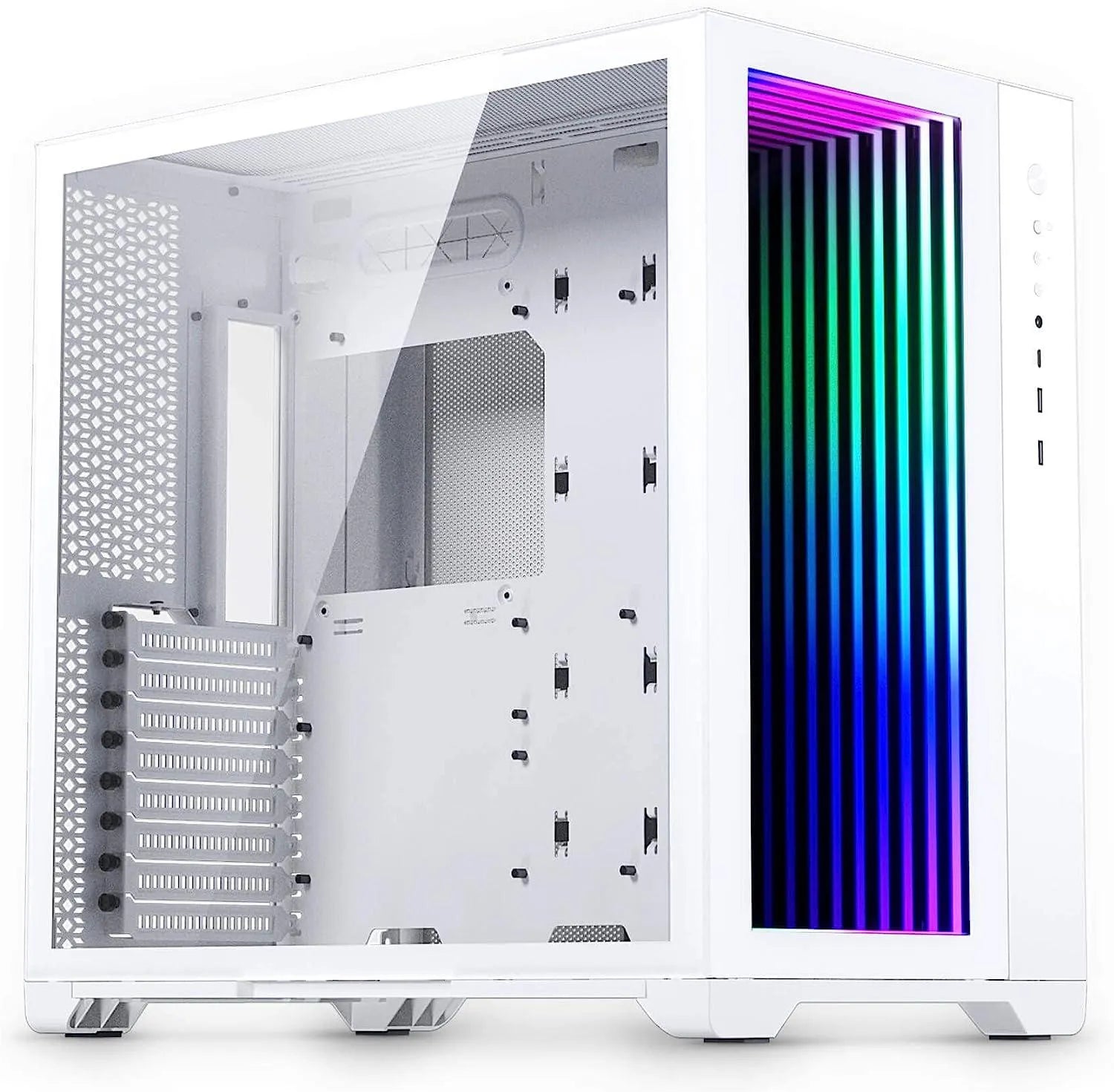 MagniumGear NEO Qube 2 Infinity Mirror RGB Mid-Tower Case White – Anigma
