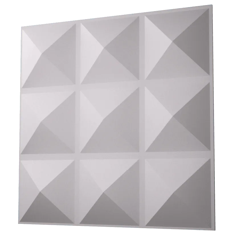 Anigma 3D PVC Wall Panels, Pyramids Shape, Black/White, Easy ...